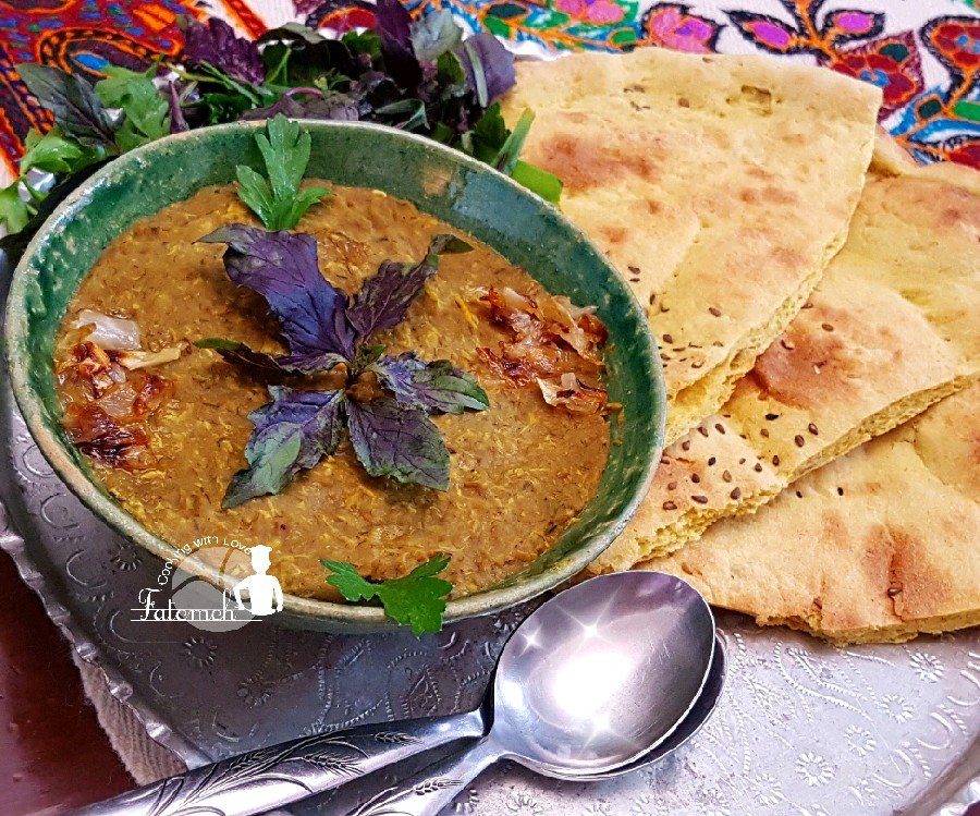 دستور پخت قاتق عدس سرآشپز پاپیون